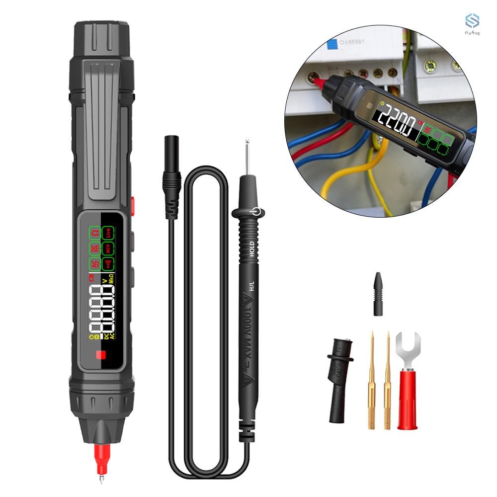 Multimeter Pen Type Digital Multimeter 4000 Counts AC/DC Voltage Tester ...