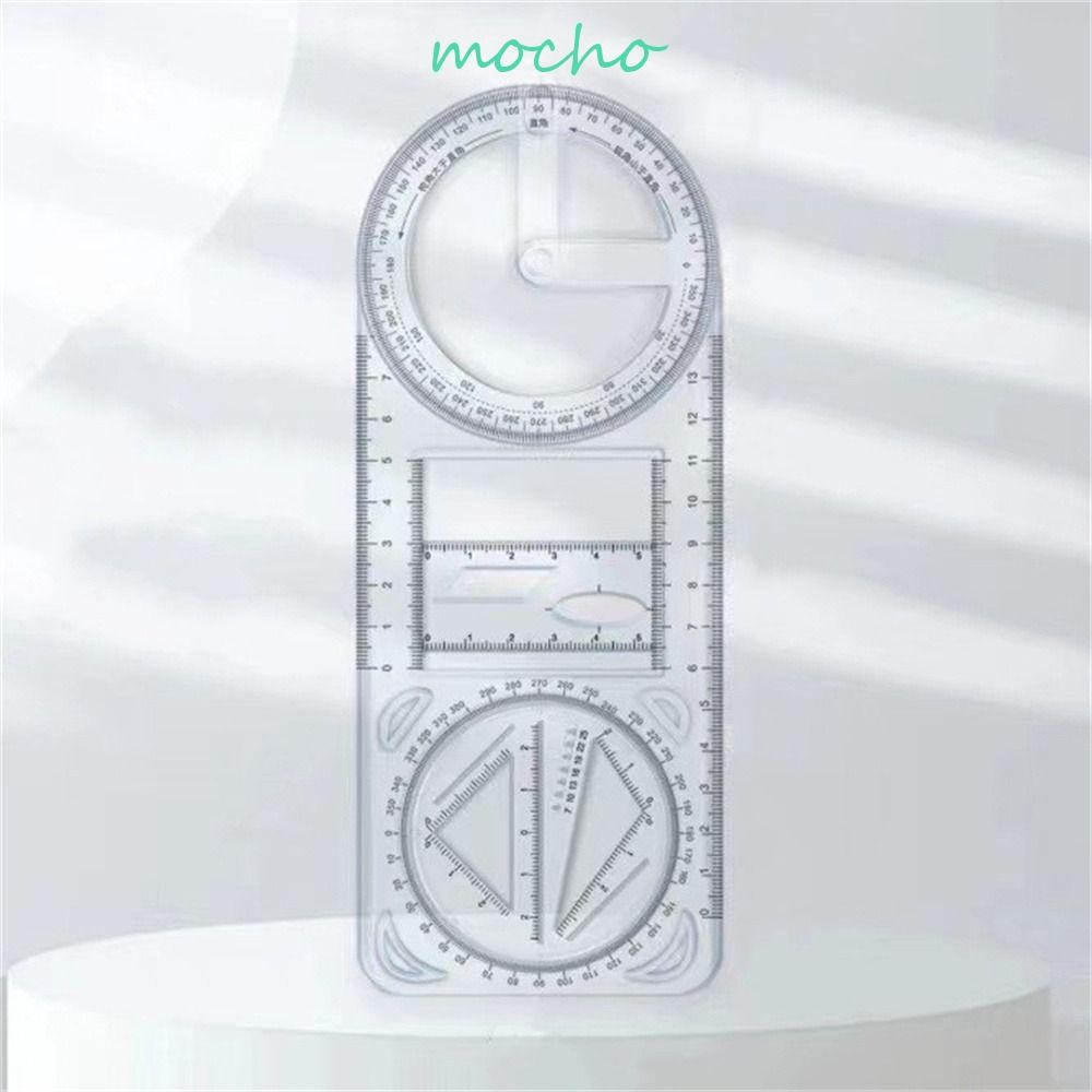 MOCHO Drawing Ruler, Ruler Straight 360 ° Movable Geometry Ruler ...
