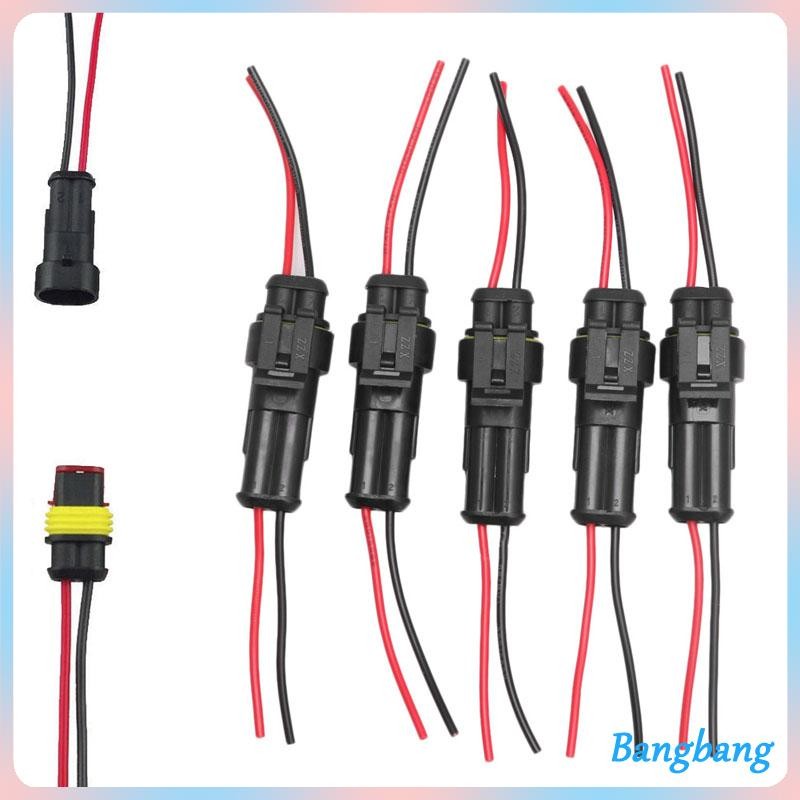 Bang 5 X 2 Pin Way Car Auto Waterproof Electrical Connector Plug Socket ...