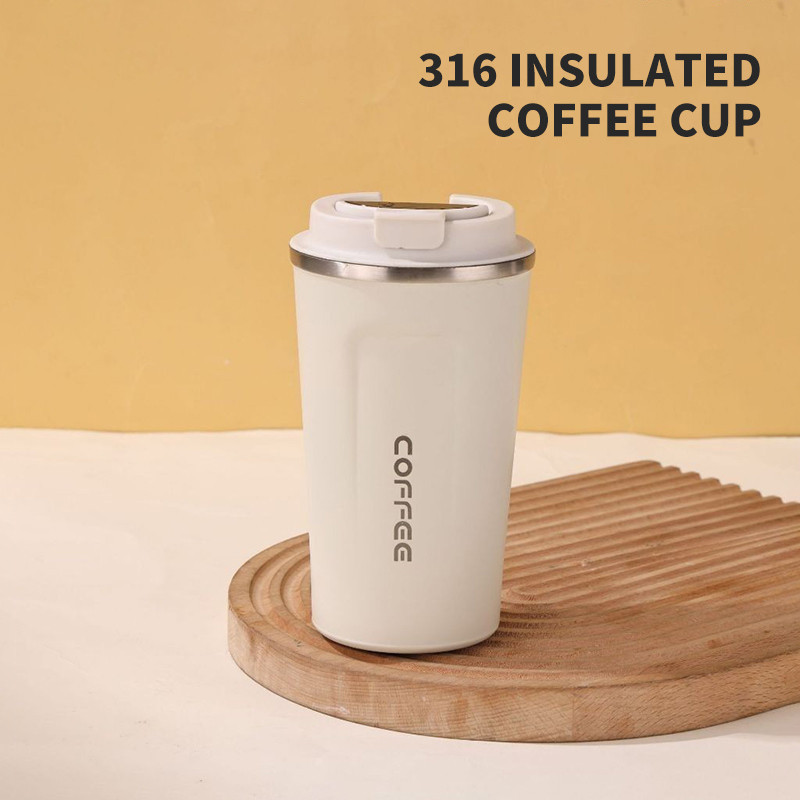 Stainless Steel Leak Proof Coffee Cup Portable Modern Simple Coffee Mug ...