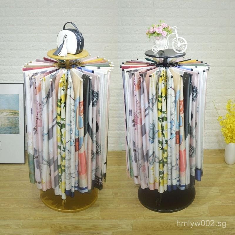 Wrought Iron Scarf Rack Silk Scarf Display Stand Floor-standing ...