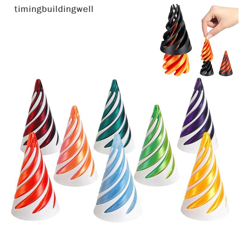 Twsg 3D Printed Spiral Cone Toy Impossible Pyramid Passthrough ...