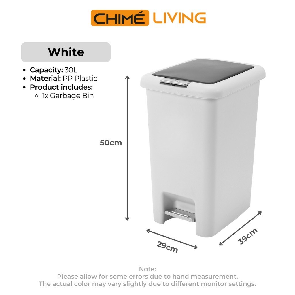 Plastic Dustbin Waste Garbage Rubbish Bin | Dual Opening Floor Bin with ...