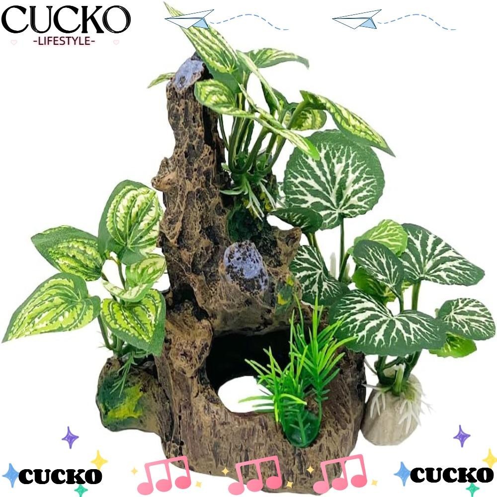 CUCKO Hideout House, Resin Plastic Cave Decorations, Aquarium Big ...