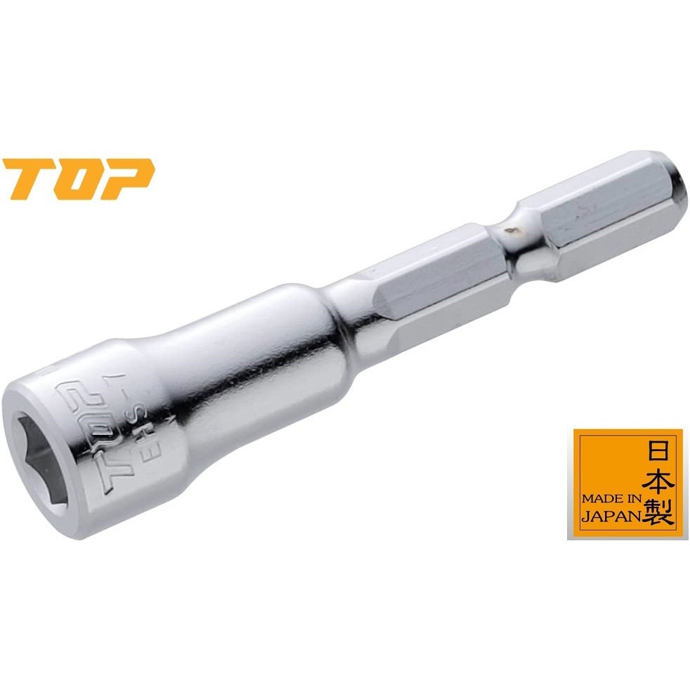 Top Industry TOP EHS-7 7mm Short socket bit for electric drill 日本製 ...