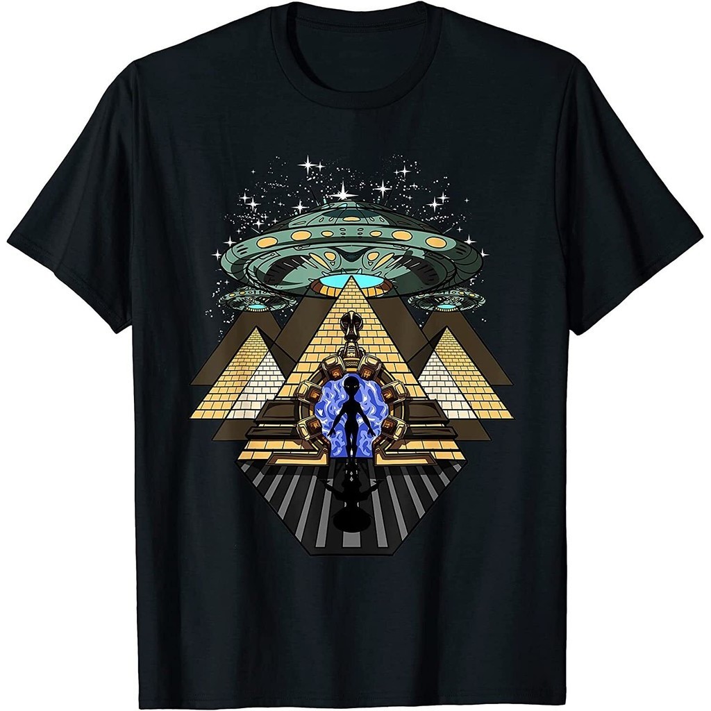 Alien Abduction Egyptian Pyramids Ancient Ufo Aliens Men T-Shirt ...