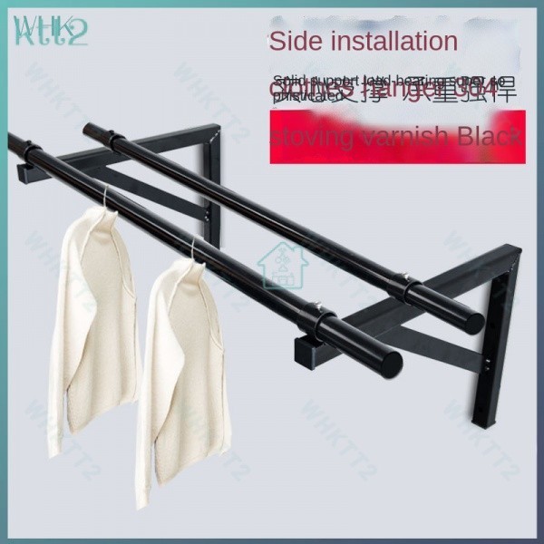Clothes rail Stainless steel side-mounted triangle drying racks fixed ...