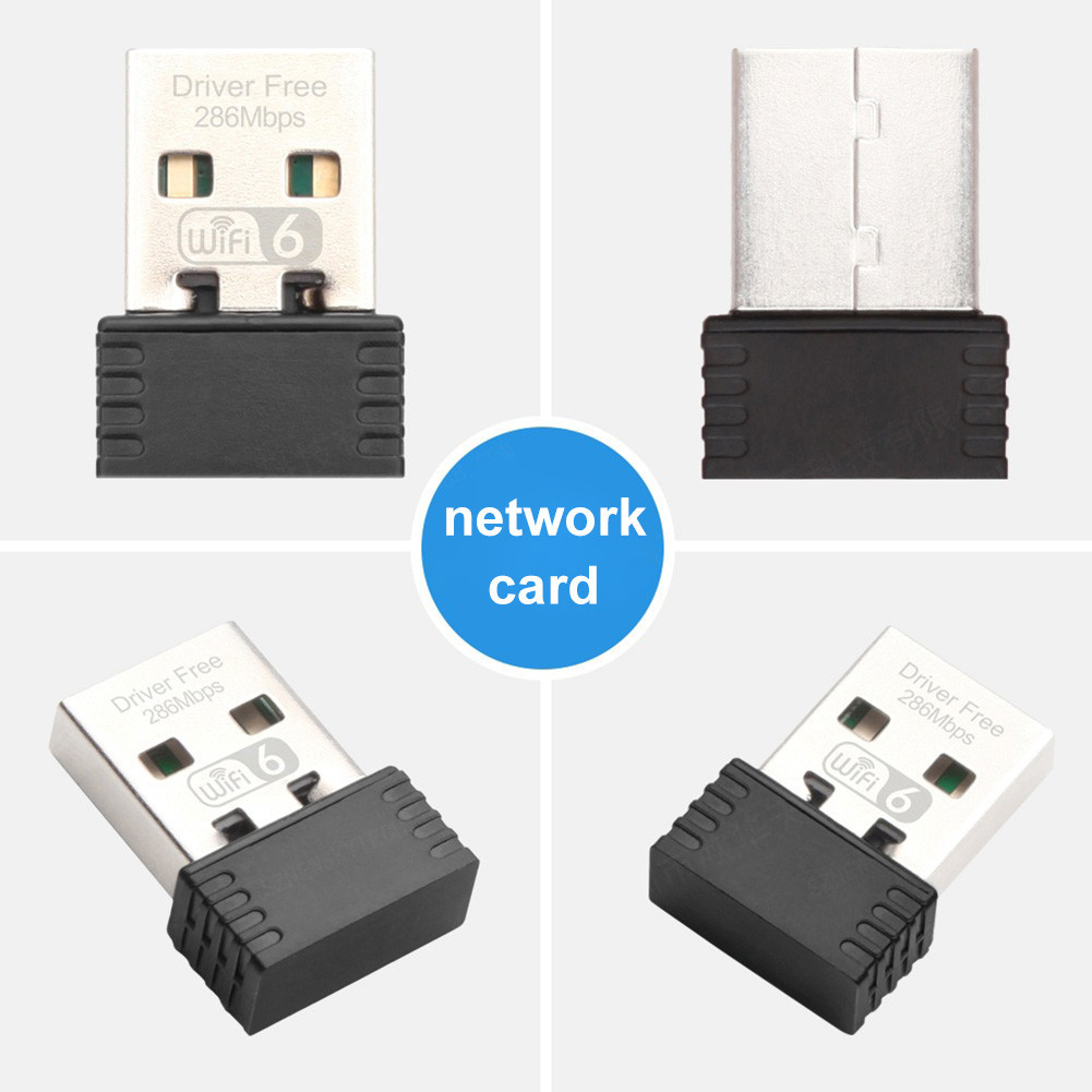 WIFI6 USB Dongle Wi-Fi Adapter Free Drive 2.4GHz USB WiFi Adapter 802 ...
