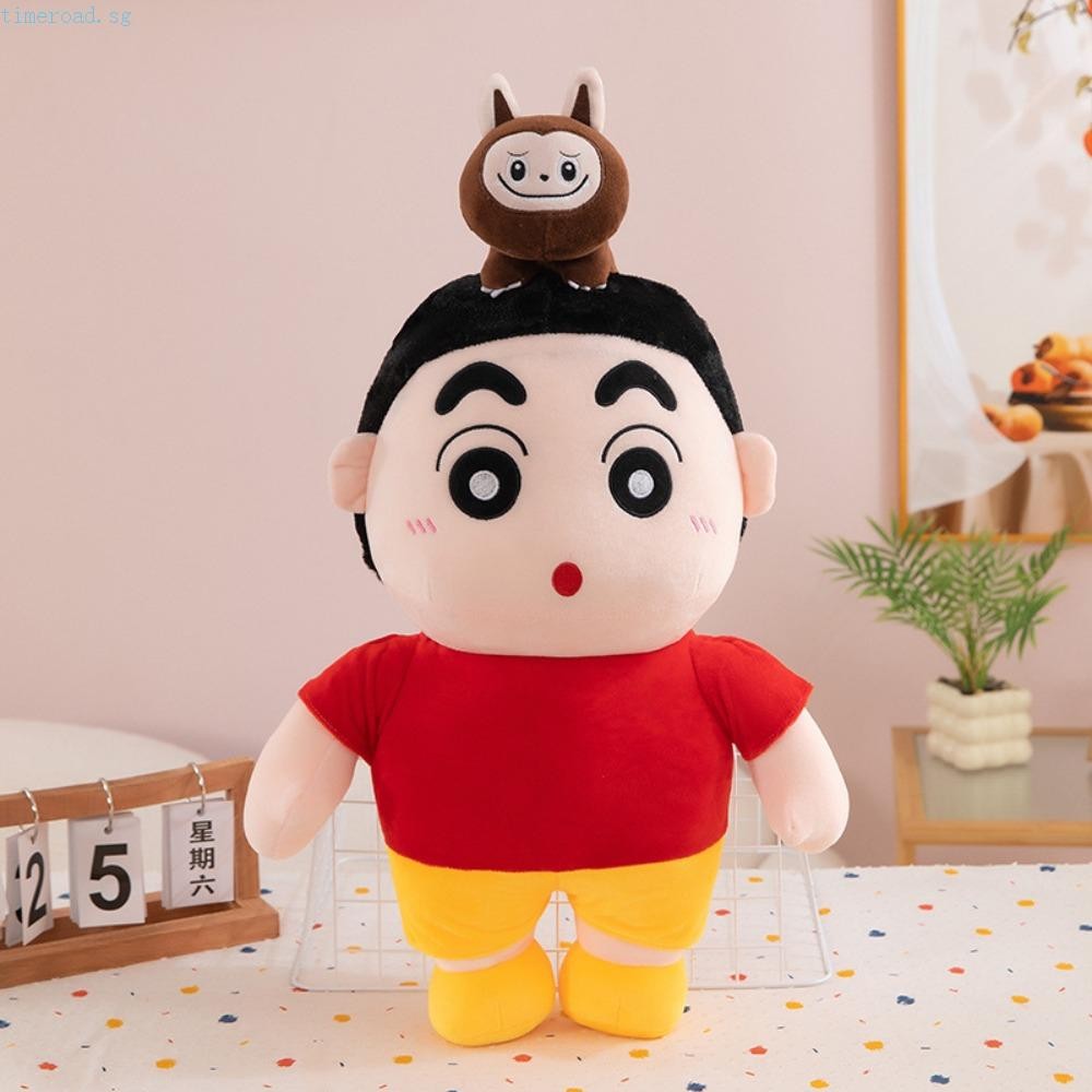 TIMEROAD Labubu Crayon Shin Chan Plush Doll, Stuffed Cartoon Labubu ...