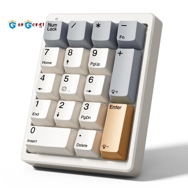 17 Keys Type C Wired Number Pad Mechanical Numeric Keypad Numpad Gaming ...