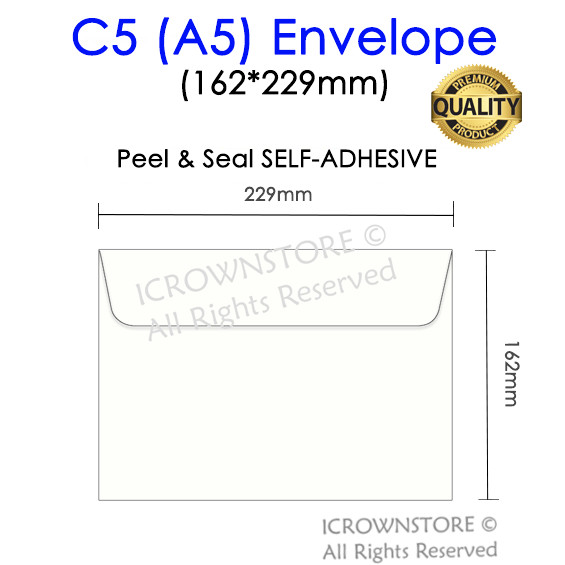 C5 Envelope Wallet 162*229mm (Loose Pieces) | Shopee Singapore