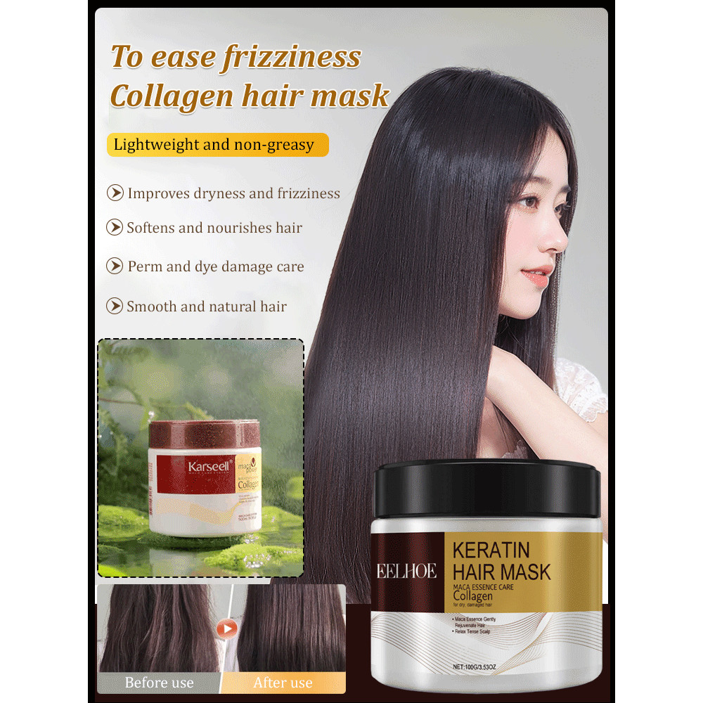 Deep Moisturizing Hair Mask collagen hair mask | Shopee Singapore