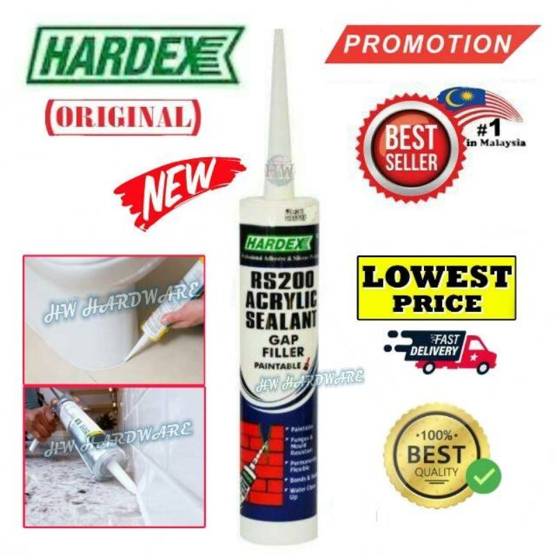 Hardex RS200 Multi Purpose Gap Sealant ( WHITE ) | Shopee Singapore
