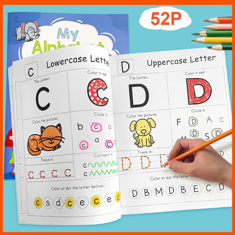 Alphabet Colouring Book English Alphabet o Write Workbook, Tracing ...