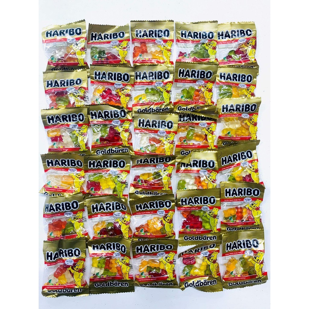 HARIBO Haribo Gummy Mini Gold Bear 10g x 30 pieces divided into buckets ...
