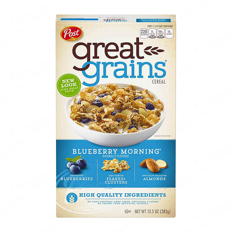 Post Great Grains Cereal - Blueberry Morning 382g | Shopee Singapore