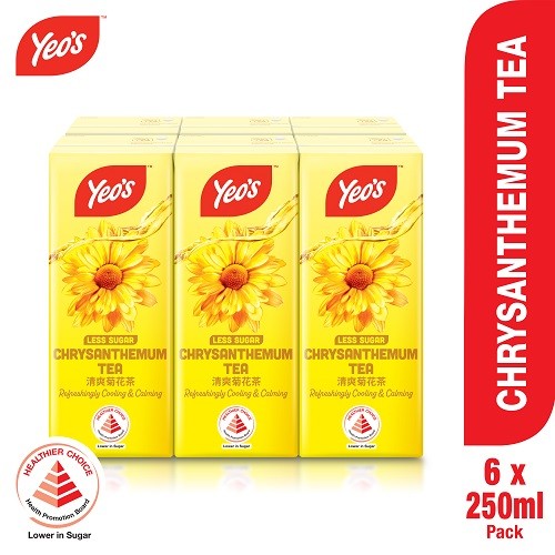 Yeo's Chrysanthemum Tea Drink 6X250ml | Shopee Singapore