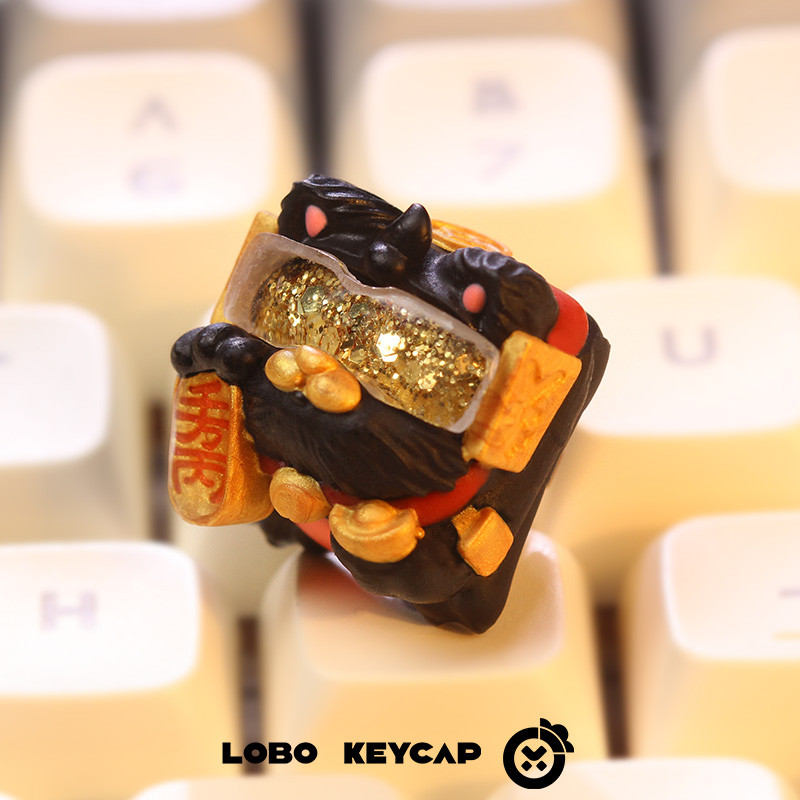 Lucky Cat Keycap Cute Cartoon MX Switch Mechanical Keyboard Handmade ...