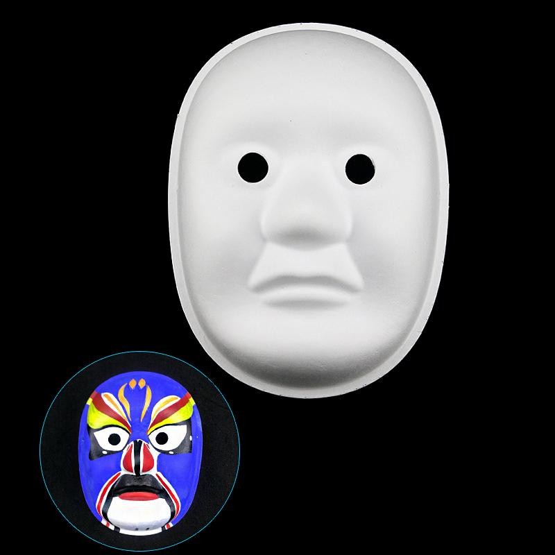 [lightoverfloW] DIY Mask White Hand Painted Mask Pulp Mask Blank Mask ...