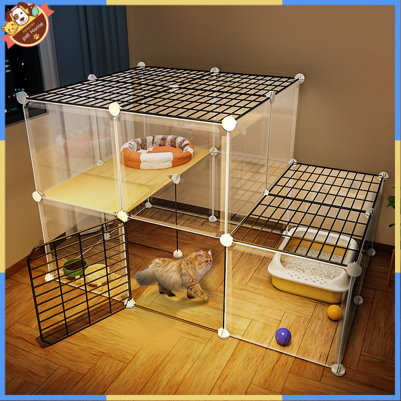 Cat Enclosure Indoor Cat Cage Block Cat Household Extra Large Elevated ...