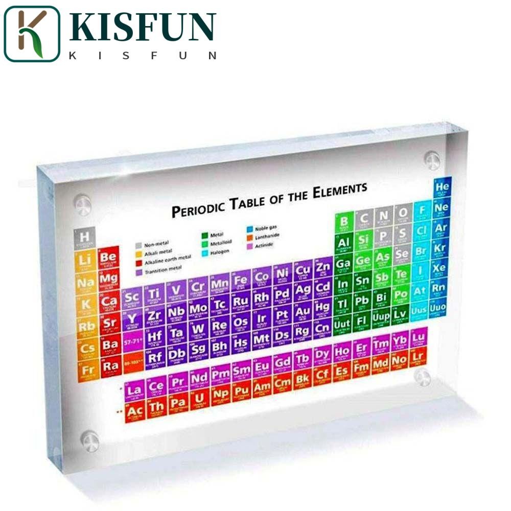 KISFUN Periodic Table Durable Students Acrylic Periodic Table Letter ...