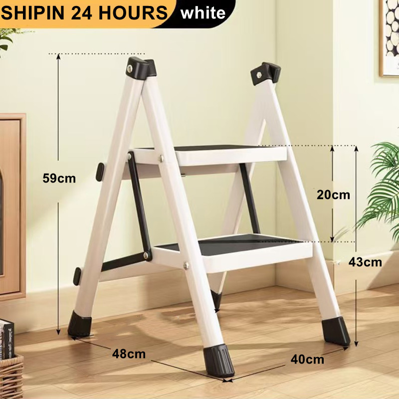 Folding Ladder Maximum Load 2 Step Stool Ladder Anti Slip Safety ...