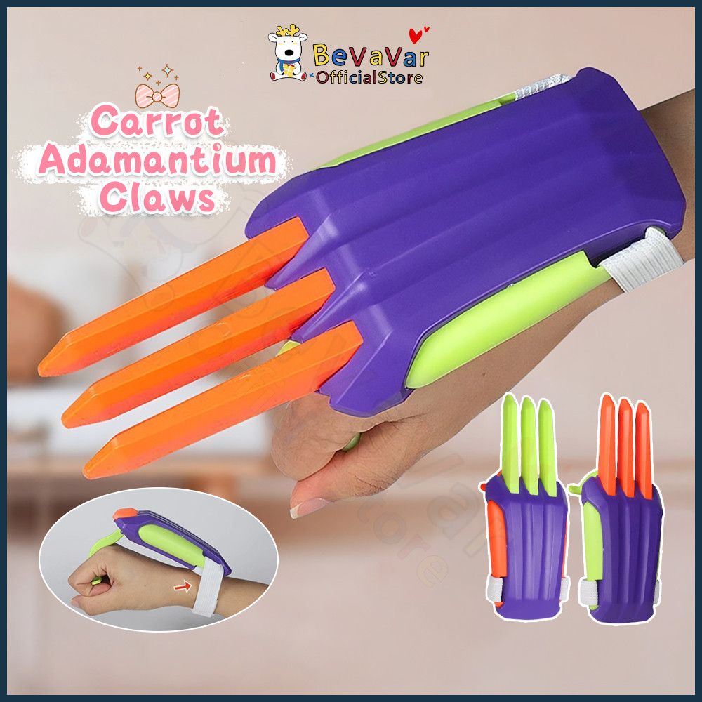 BEVAVAR 3D Gravity Carrot Wolverine Claw Adamantium Claws Superhero ...