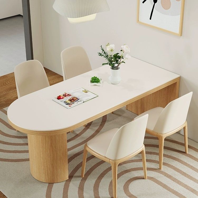 【SG Sellers】Solid Wood Rock Slab Dining Table For Home Use Log ...