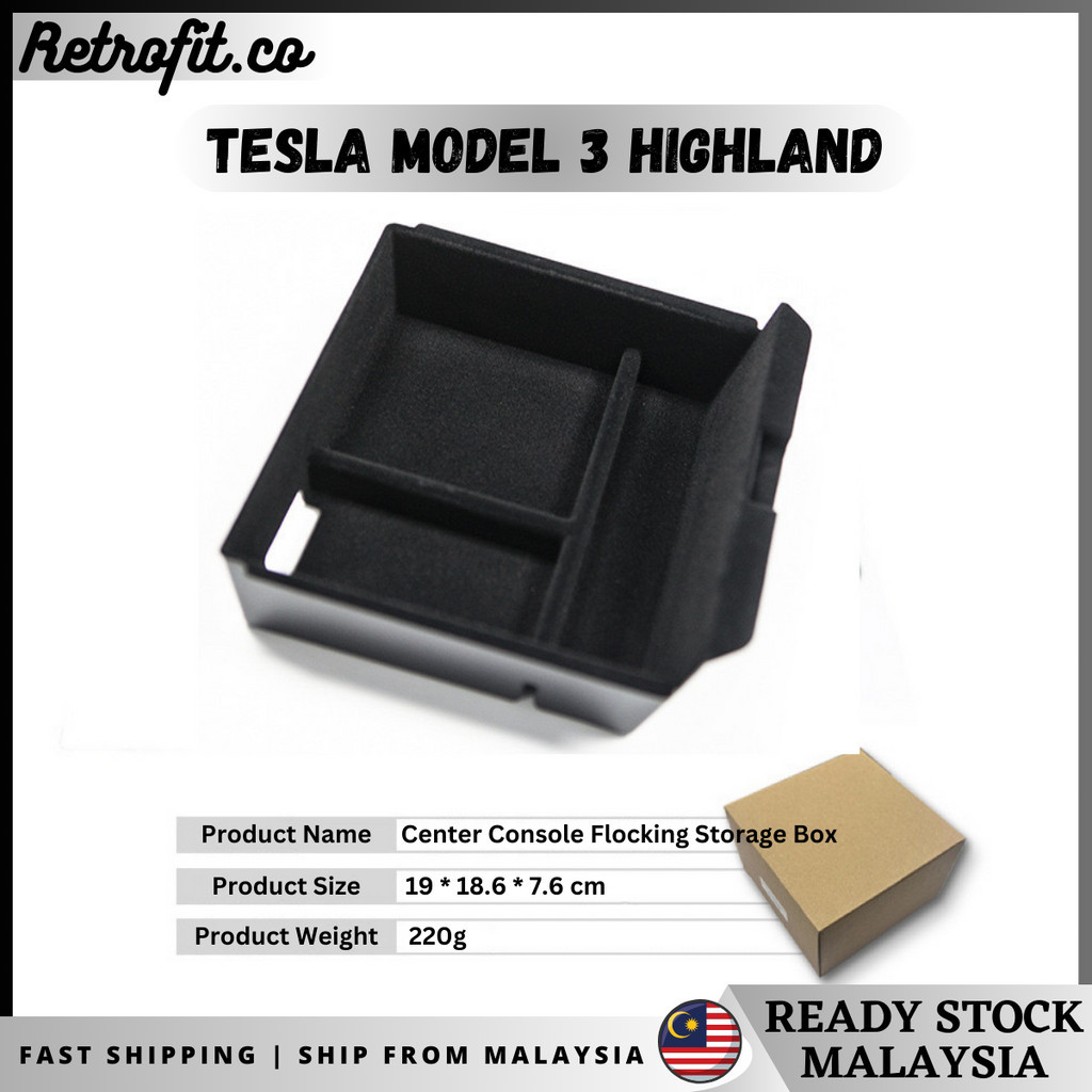 2024 Tesla Model 3 Highland Center Console Storage Box Organizer ...