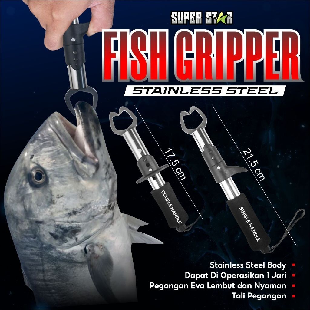 Superstar Stainless Steel Fishing Gripper Fishing Mouth Clamp Tool ...