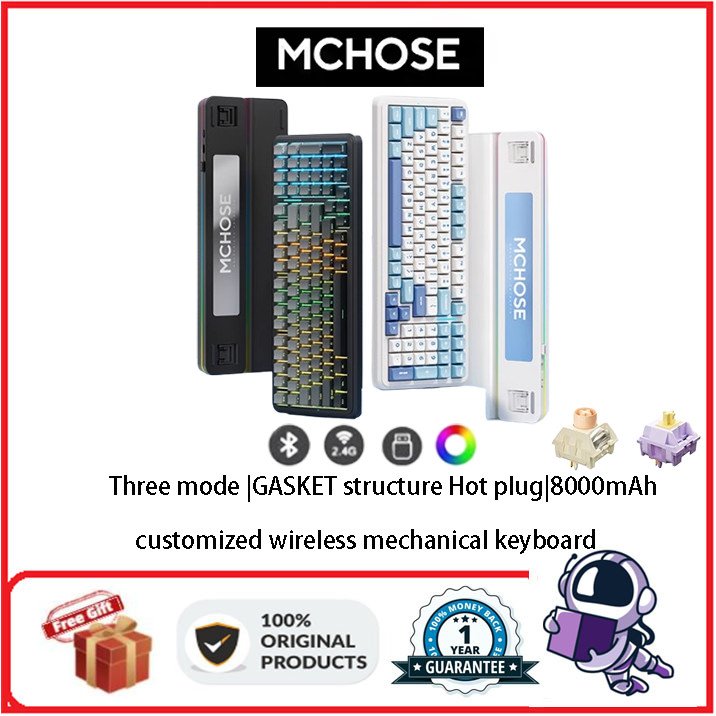 MCHOSE K99 V2 Wireless bluetooth three-mode gaming mechanical keyboard | Shopee Singapore