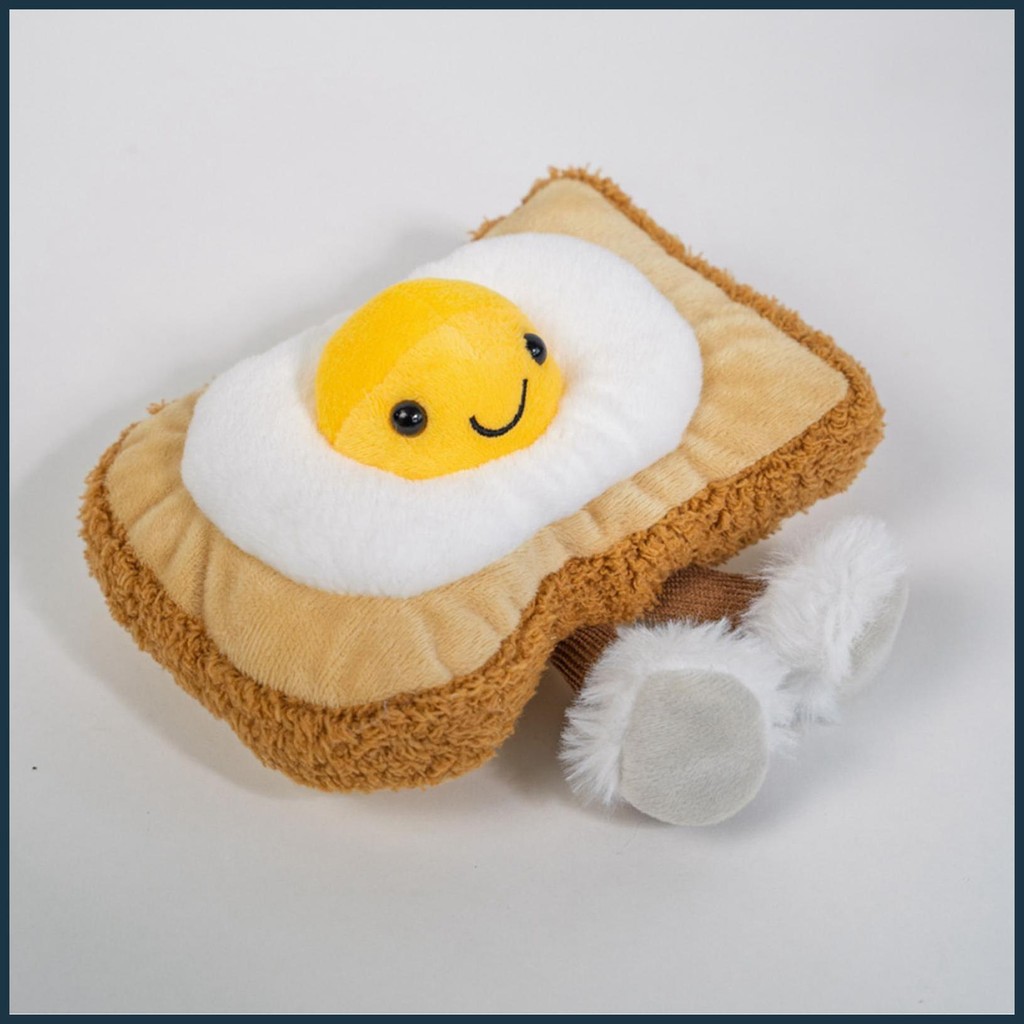 Cartoon Egg Stuffed Toy 10cm Food Plush Dessert Series Plush Doll 10cm ...