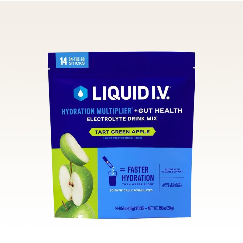 Liquid I.V. Hydration Multiplier +Gut Health - Tart Green Apple ...