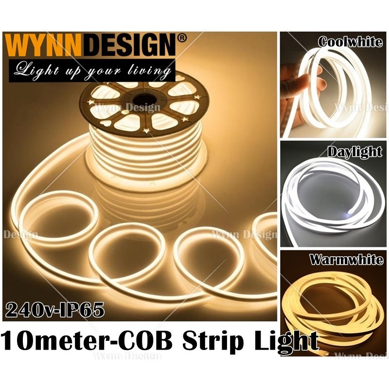 Wynn Design [240V COB Strip Light] 10meter Set with Accessories Weather ...