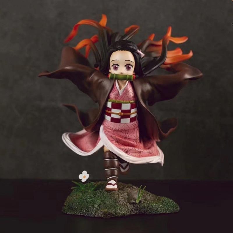 Demon Slayer Running Kamado Nezuko 13cm Collectible Anime Figurines ...