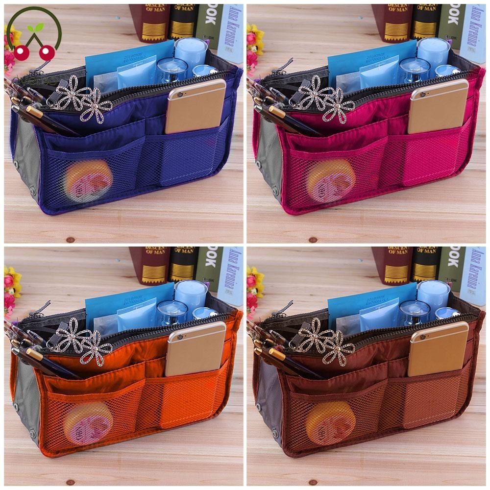 Organizer Insert Bag Polyester 20L Large Capacity Cosmetic Liner Bag ...