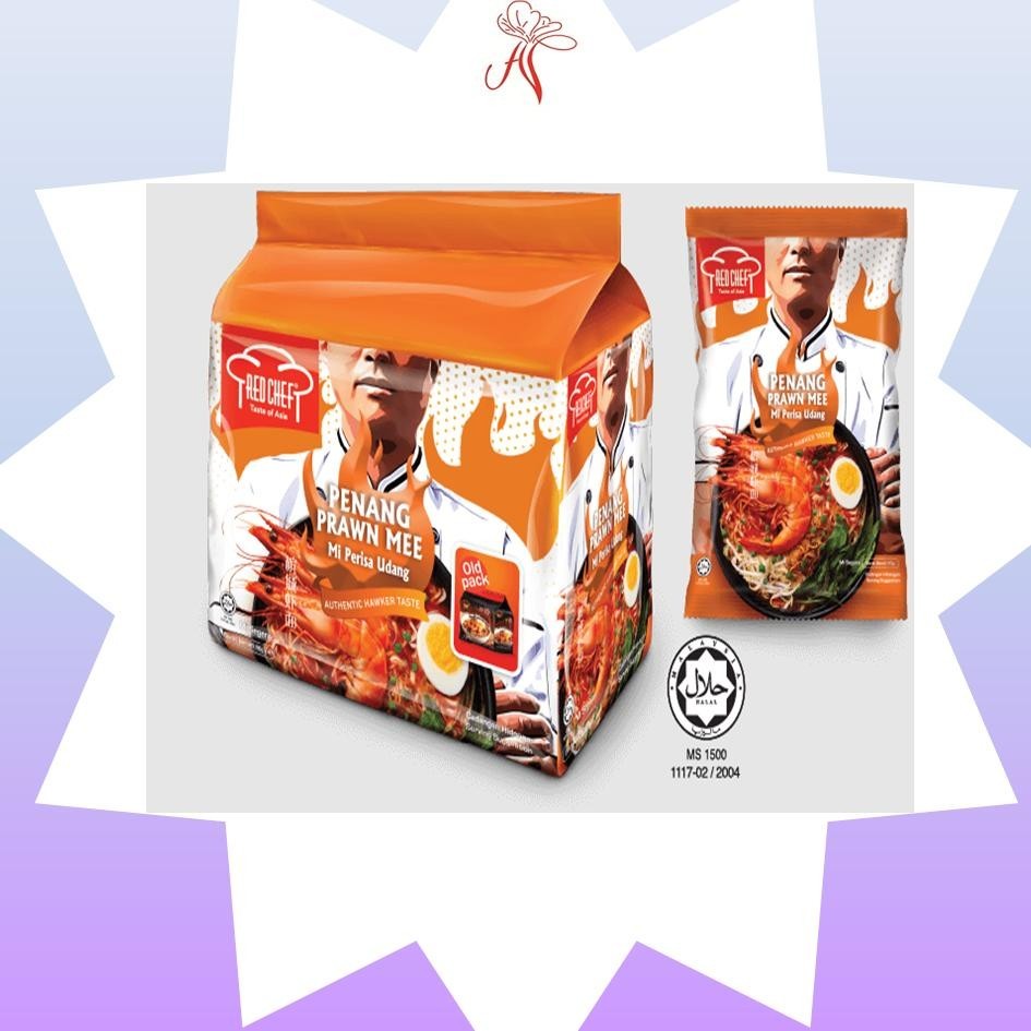 Red Chef Penang Prawn Mee 90GX4 | Shopee Singapore