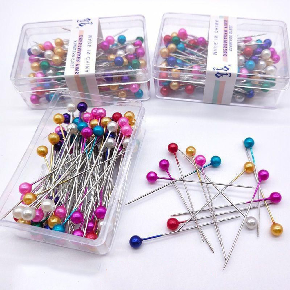 100PCS High Quality Stainless Steel Head Pin Eye Pins 38mm Patchwork ...
