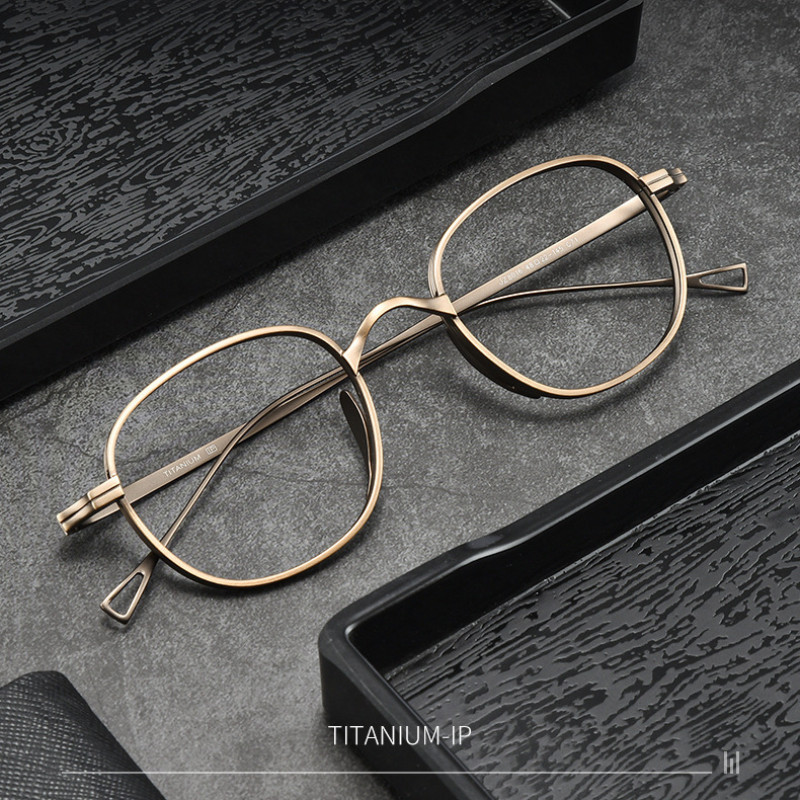 Ultra Light Titanium Spectacles Men Women Thick Edge Eyeglasses Oval ...