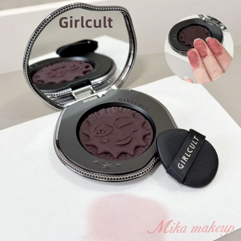 Girlcult Blush 四大发明单色腮红 Black Fuwa Contour Highlight Matte Shrink Brightening Cute Rouge ...