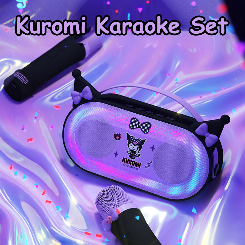 Emie Sanrio Co-branded P6 Kuromi Wireless Bluetooth 5.3 Speaker Set ...
