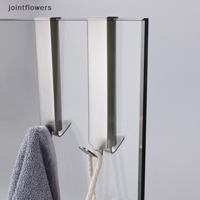 JSS Bathroom Shower Glass Door Hook Stainless Steel Glass Door Towel ...
