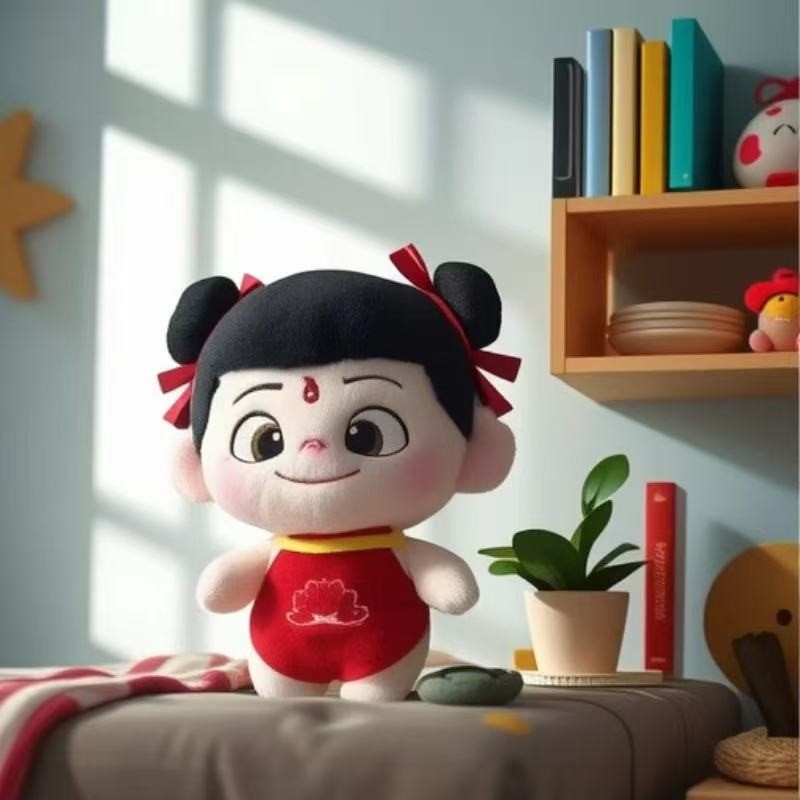 Nezha's Demon Boy Haihai Nezha Series Plush Toy Nezha Doll Valentine's ...