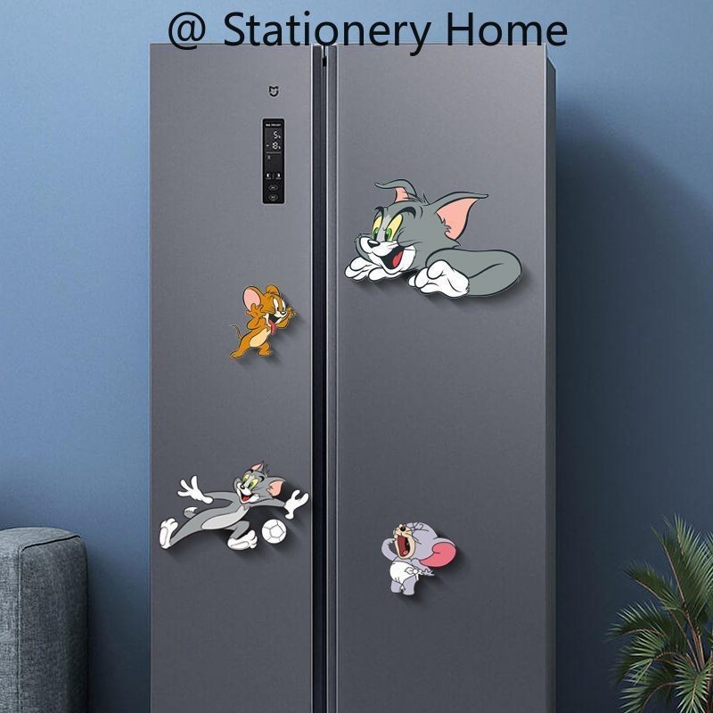 Cute and Creative Refrigerator Magnetic Stickers Cartoon Tom Jerry ...