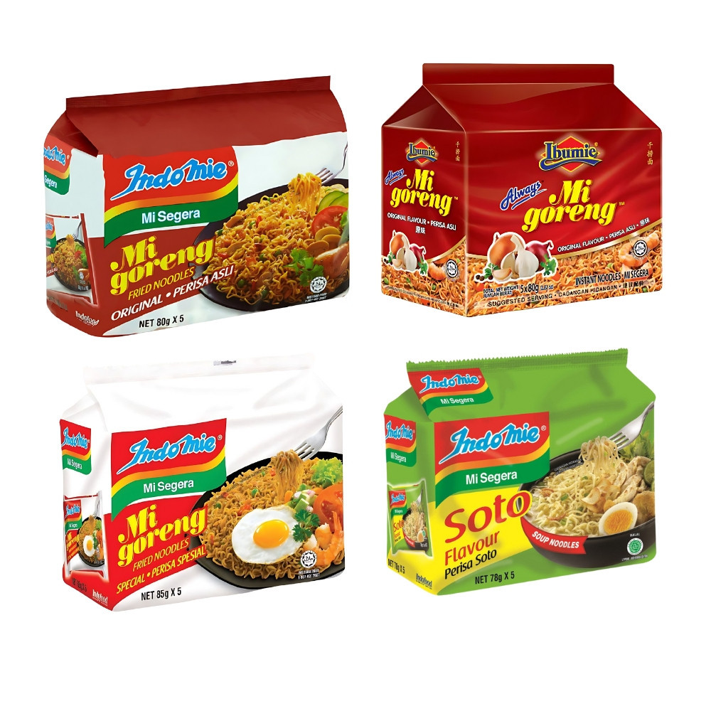 [Bundle of 5] Indomie Ibumie Instant Noodles 80g – Mi Goreng & Soto ...
