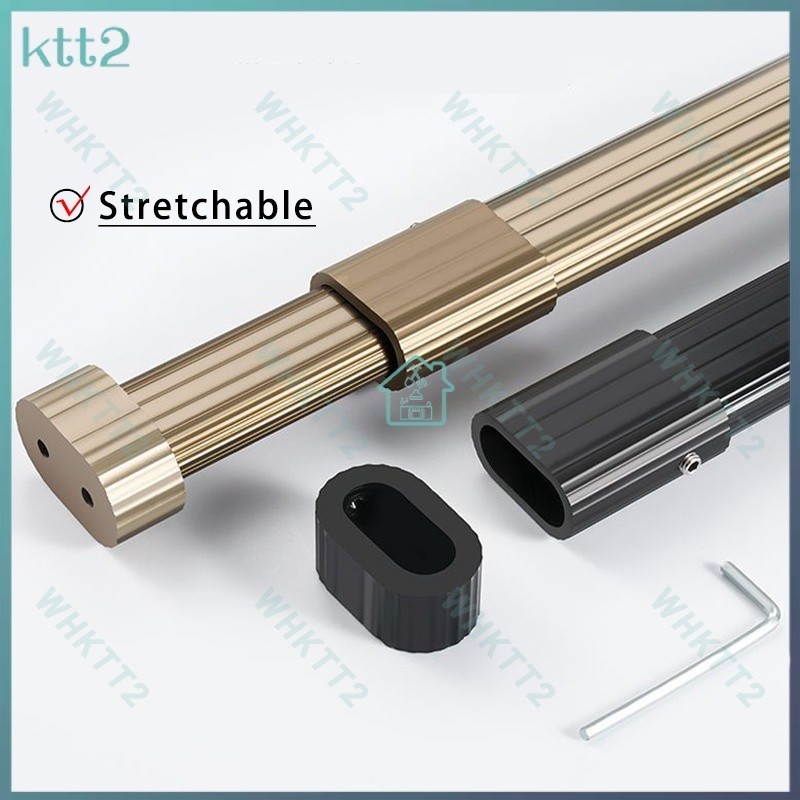 Adjustable telescopic rod stainless steel hanging rod thickened hanger ...