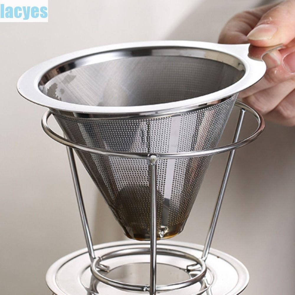 LACYES Coffee Funnel, Reusable 800 Mesh Coffee Filter, Tea Filter ...
