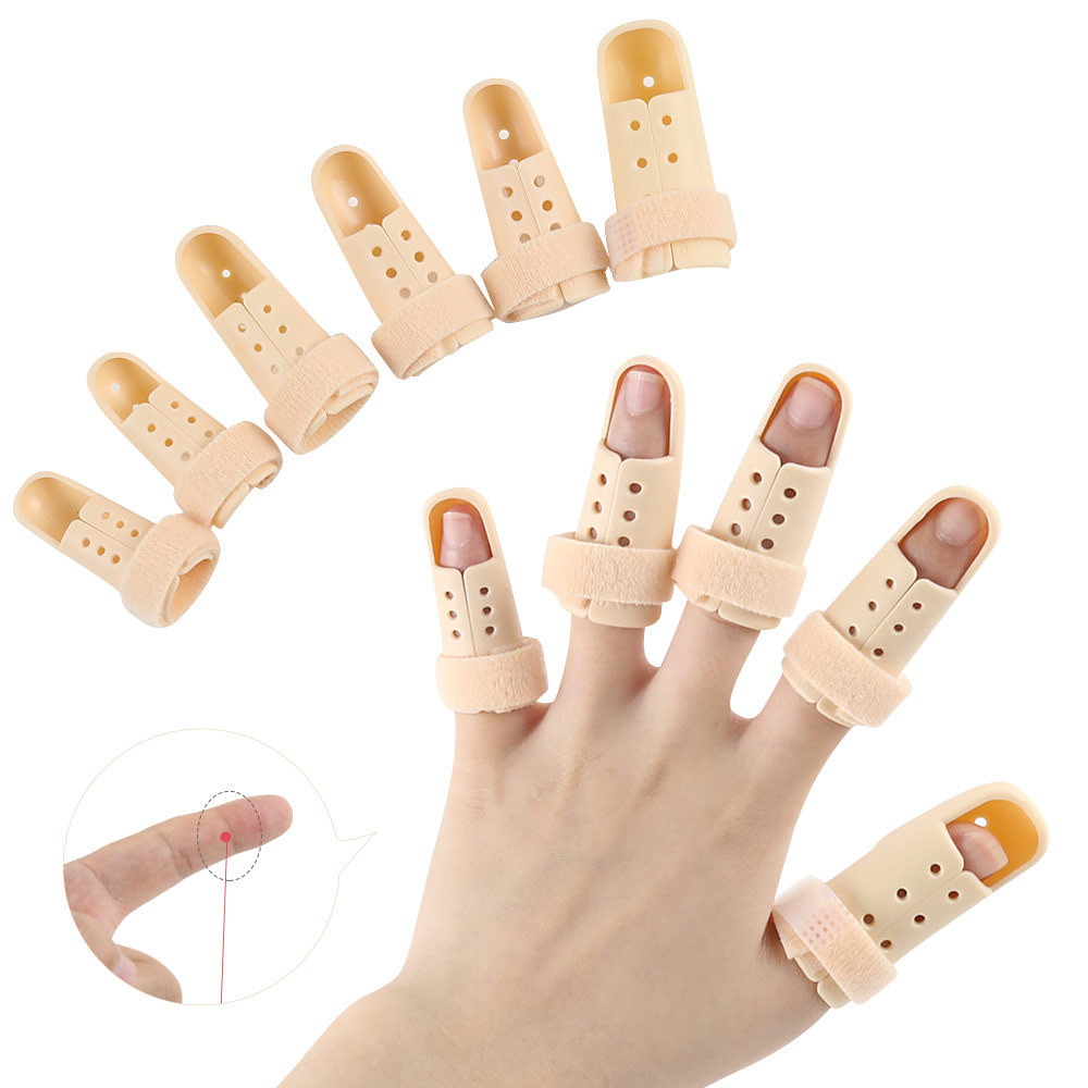 Finger Cot Splint Pain Relief Trigger Fingers Fixing Straightener Brace ...