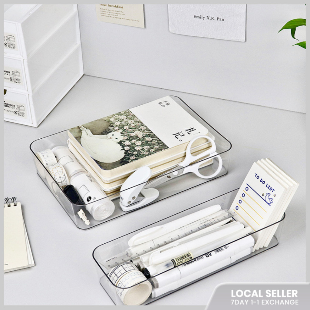 🔥🔥🔥Clear Drawer Organiser Drawer Divider Tray Display Sorting Box ...