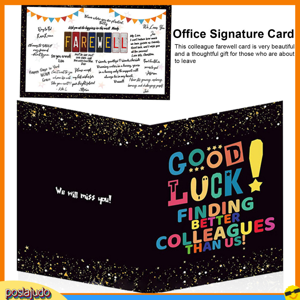 [poslajudo] Going Away Party Decorations Foldable Farewell Card for ...